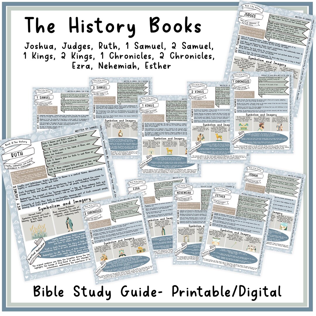 Bible Study Guide | Old Testament History Books Digital Guide ...