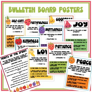 Fruits of the Spirit Printable Bundle | Christian Bible Based Bulletin ...