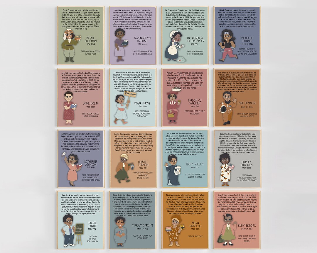 Black Women Posters | Women's History & Black History Month Bulletin ...