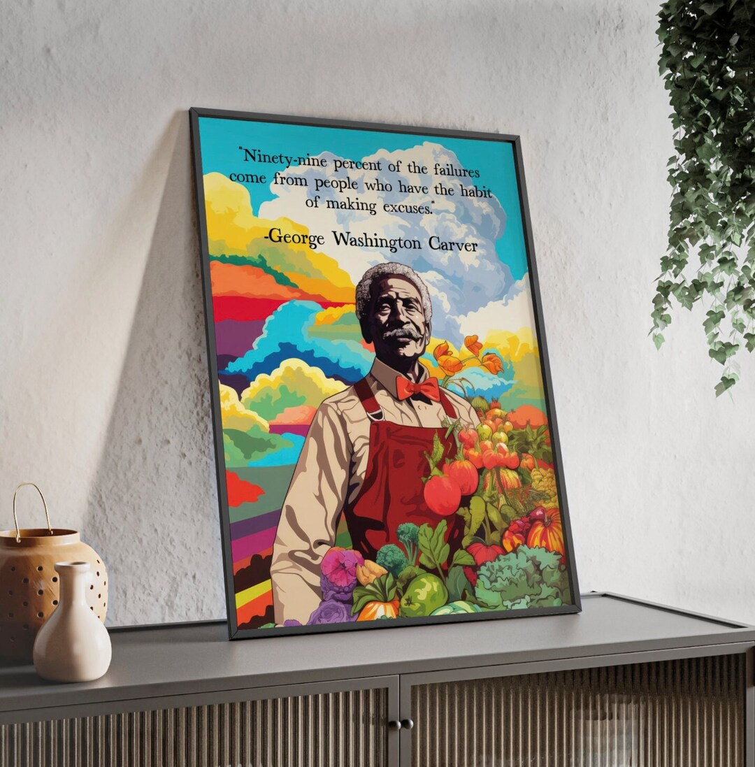 George Washington Carver Digital Art Print | African American Black ...