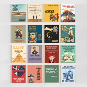 History Posters | Funny Social Studies Jokes Bulletin Board | History ...