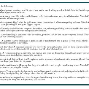 Greek Mythology Bulletin Board Set | Mythical Moral Lessons Posters ...