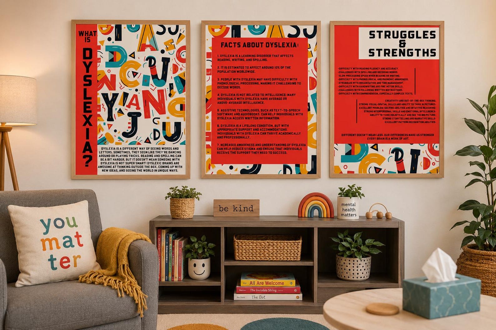 Dyslexia Awareness Month Bulletin Board Posters | Facts About Dyslexia ...