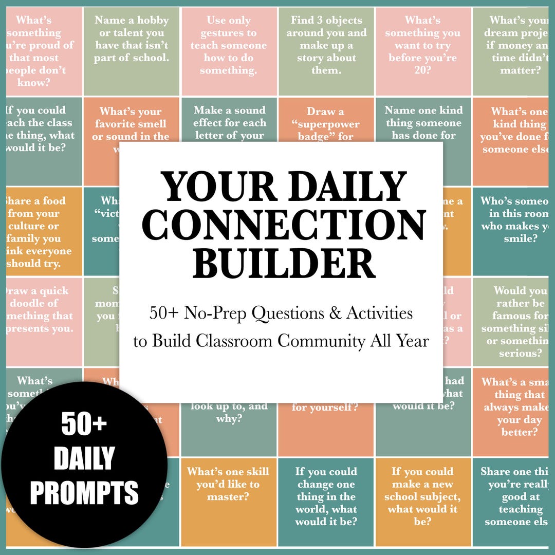 50+ Morning Meeting Questions & Icebreaker Activities | SEL Prompts for ...