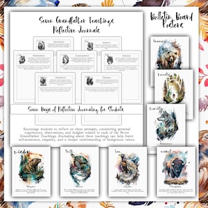Seven Grandfather Teachings Posters and Journal Prompts | Indigenous 7 ...
