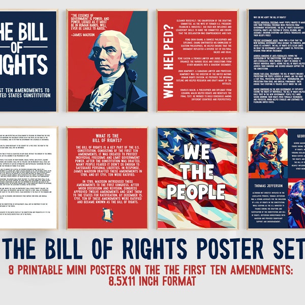 Bill of Rights Poster - Etsy