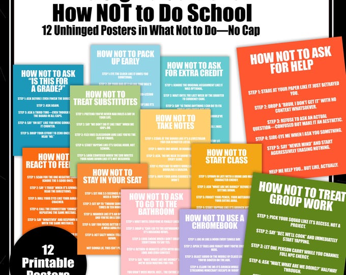 20 Gen-z Slang Classroom Posters | Posters for Teens | High School ...