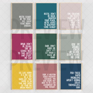 Funny Math Class Rules Posters | High School Middle School Teacher ...