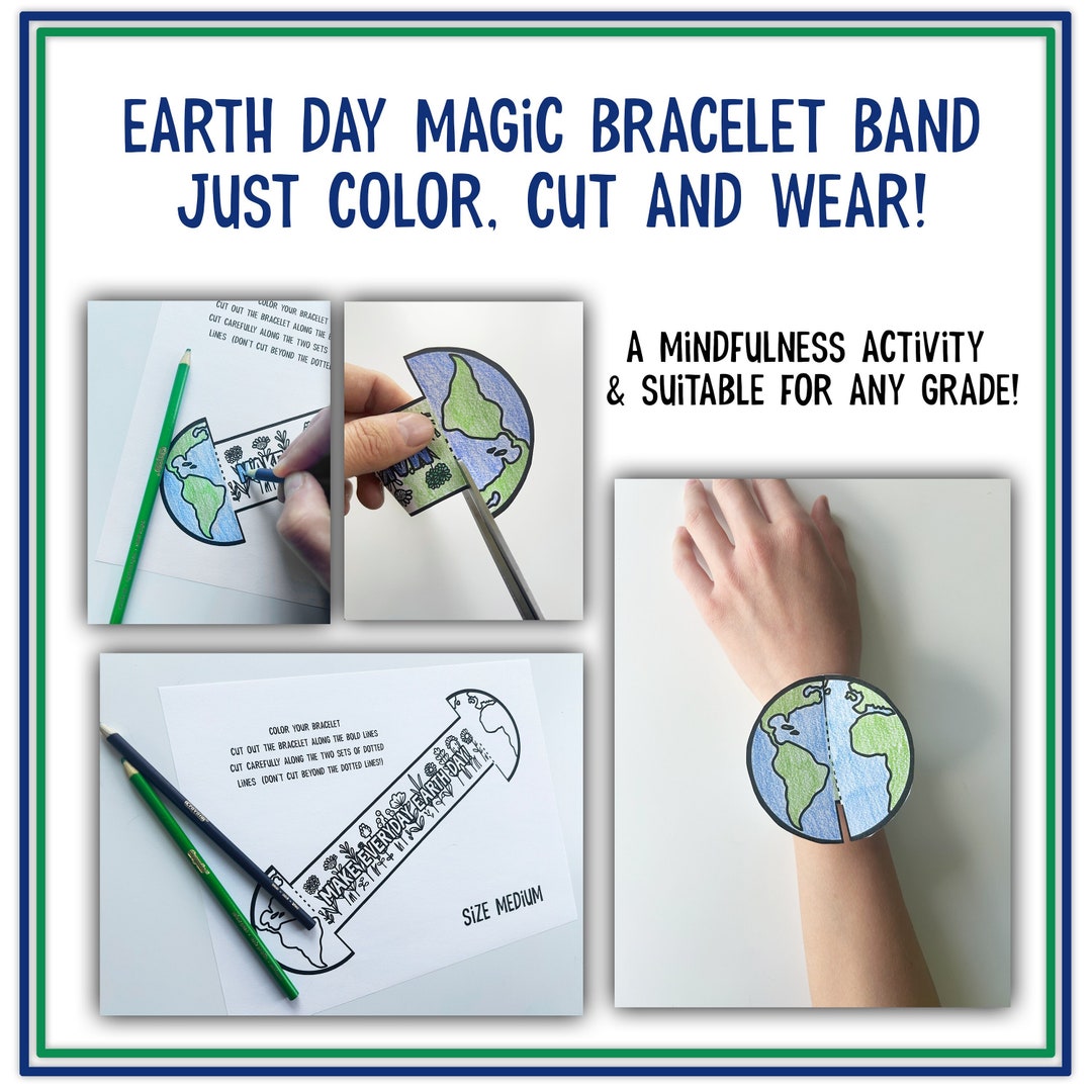 Earth Day Project | Bracelet Craft Activity | Happy Earth Day Center ...