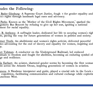 Women's History Bulletin Board Set Women's Month Poster and Biography ...