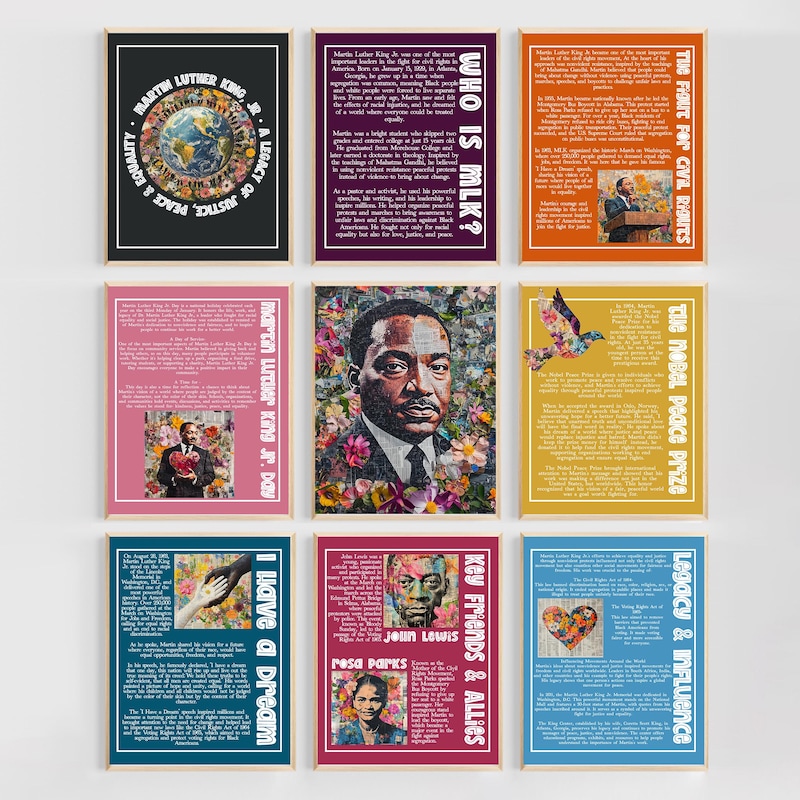 Martin Luther King Poster - Etsy