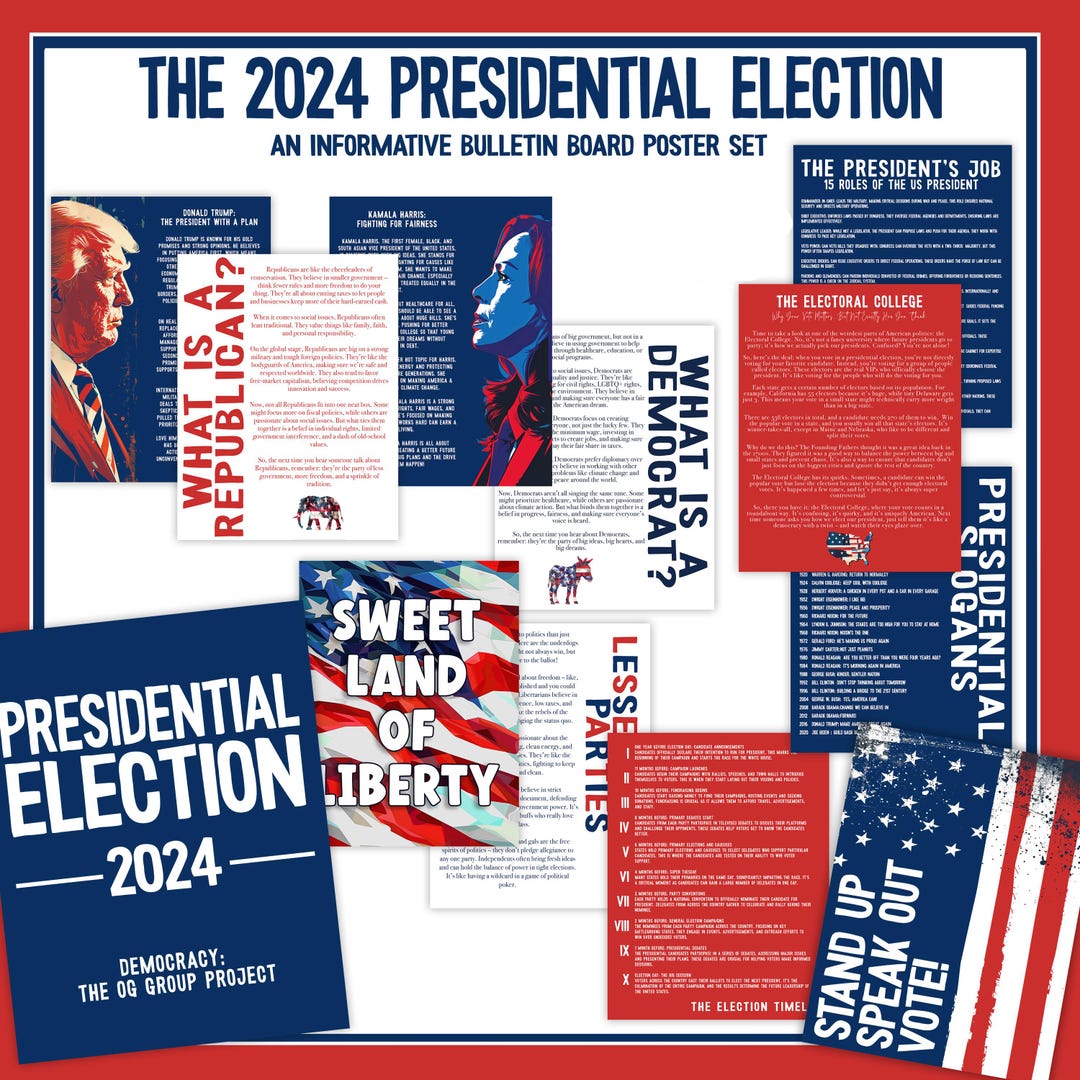 2024 Election Bulletin Board | High School Middle School Social Studies ...