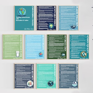 Global Awareness Issues Poster Set | Social Studies Teacher Climate ...