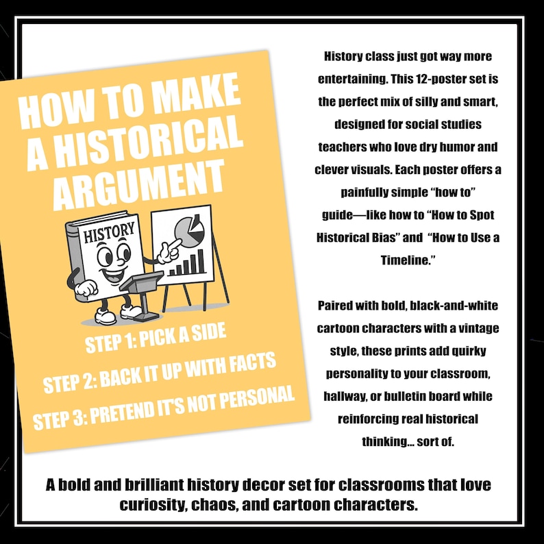 Funny History Posters for Classroom Decor | Middle School Social ...