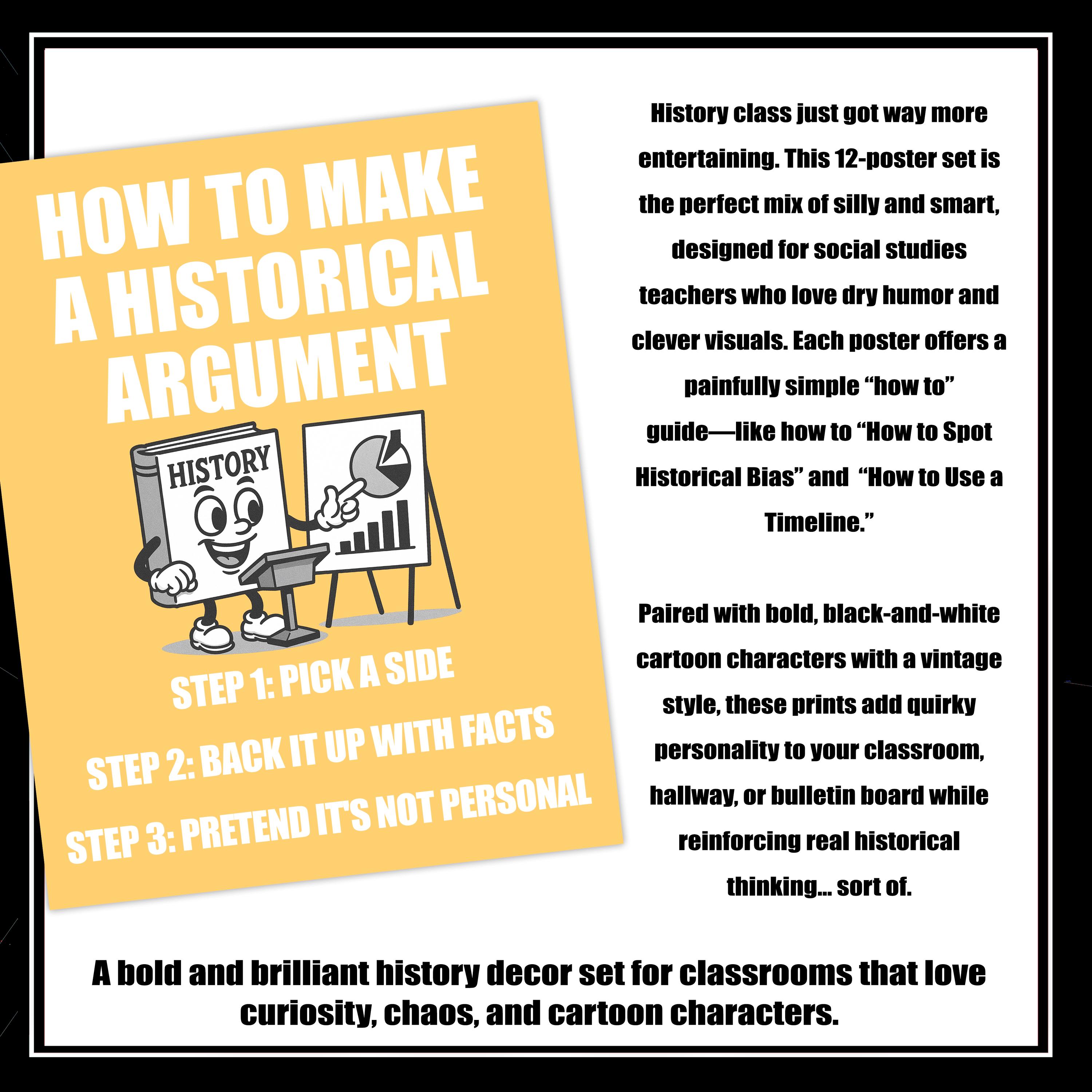 Funny History Posters for Classroom Decor | Middle School Social ...