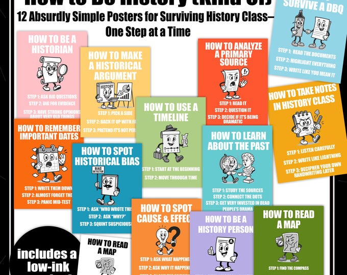 History Classroom Decor | Funny History Posters | Social Studies ...