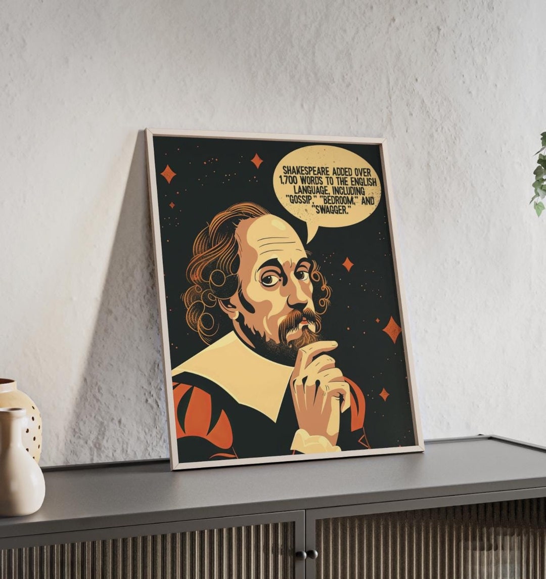 Funny Shakespeare Poster | William Shakespeare Bard ELA Decor | Digital ...