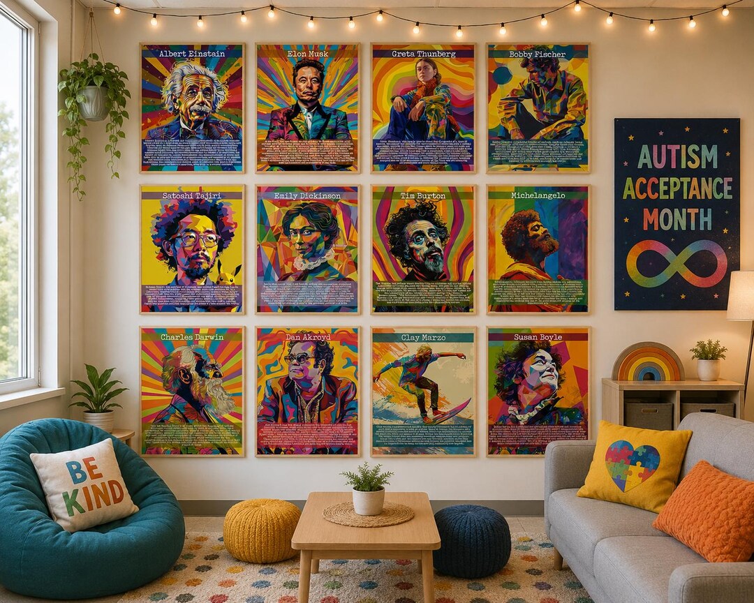 Autism Acceptance Month Poster Set | Neurodiversity Awareness Bulletin ...