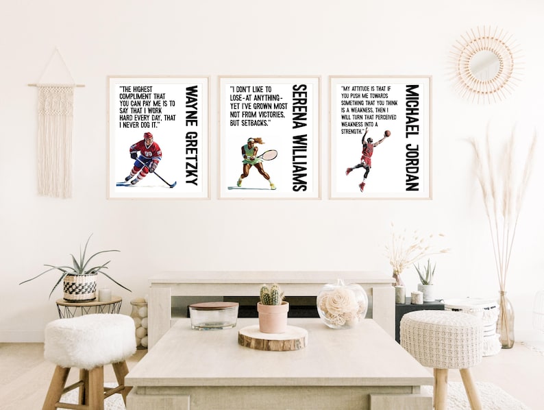 Famous Athletes Bulletin Board Set | Sports Role Models Posters | 16 ...