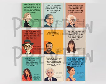Iconic Jewish American Heritage Month Poster Set: 28 Quotes & Vector ...