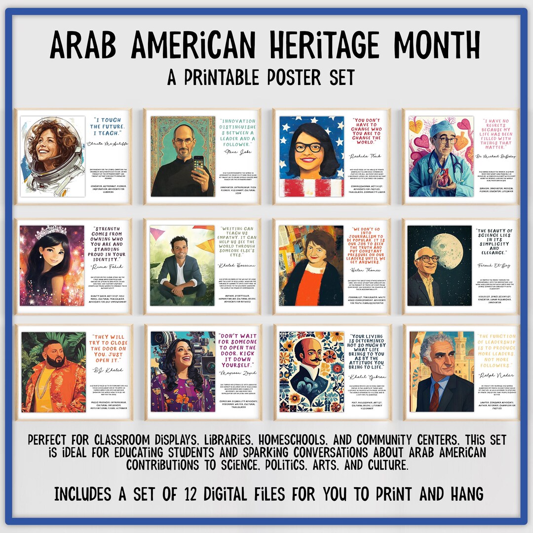 Arab American Heritage Month Bulletin Board | Inspirational Quotes ...