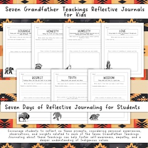 Seven Grandfather Teachings Posters and Journal Prompts for Kids ...