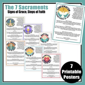 7 Sacraments Posters - Etsy