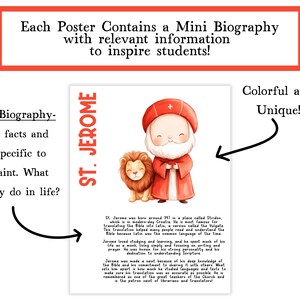 Catholic Saints for Kids Bulletin Board | Religious Teacher Saint ...