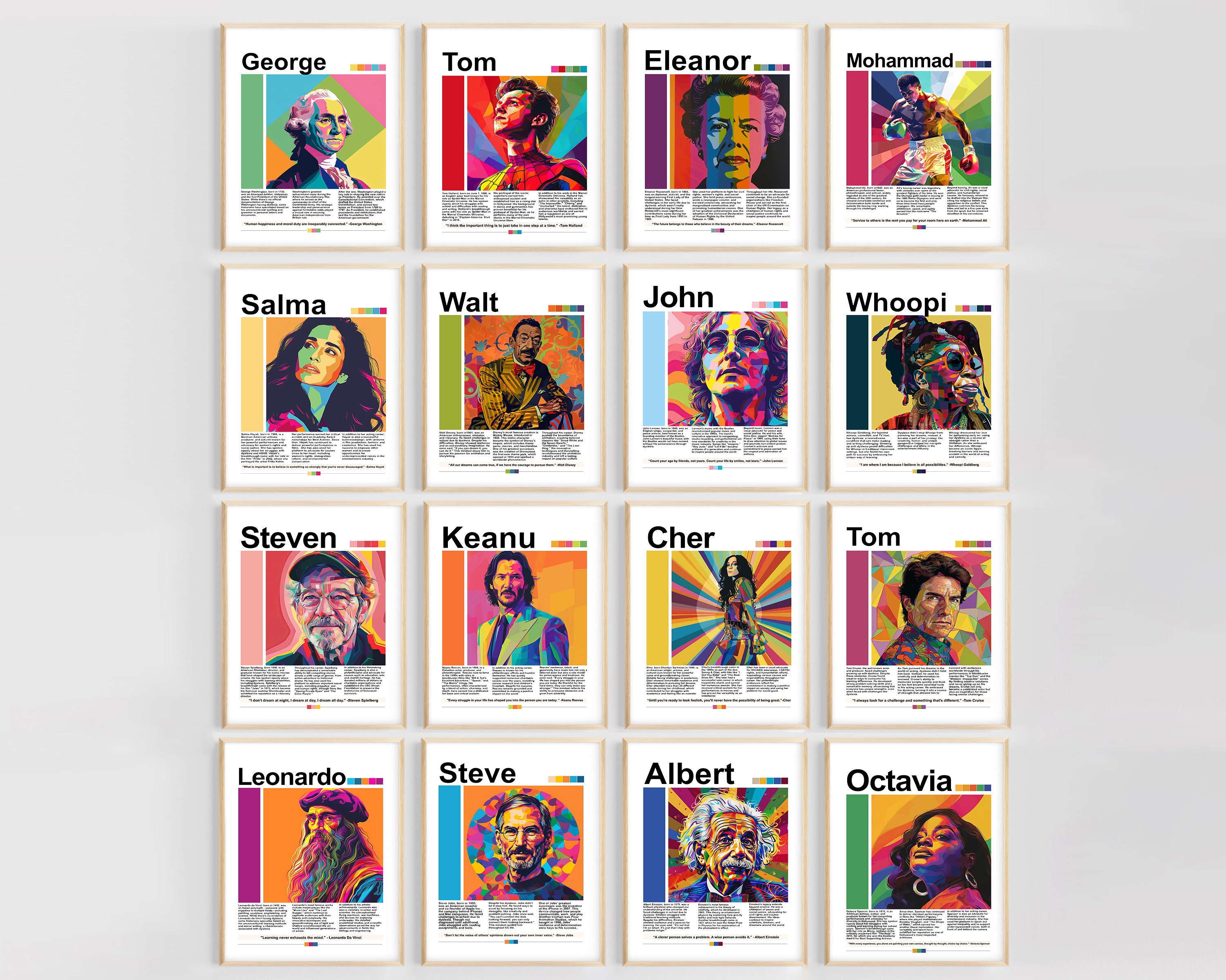 Dyslexia Awareness Month Bulletin Board Posters | Famous People ...