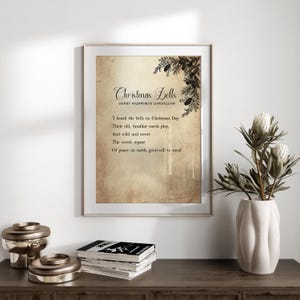 Printable Classic Christmas Poem Art | Henry Wadsworth Longfellow ...