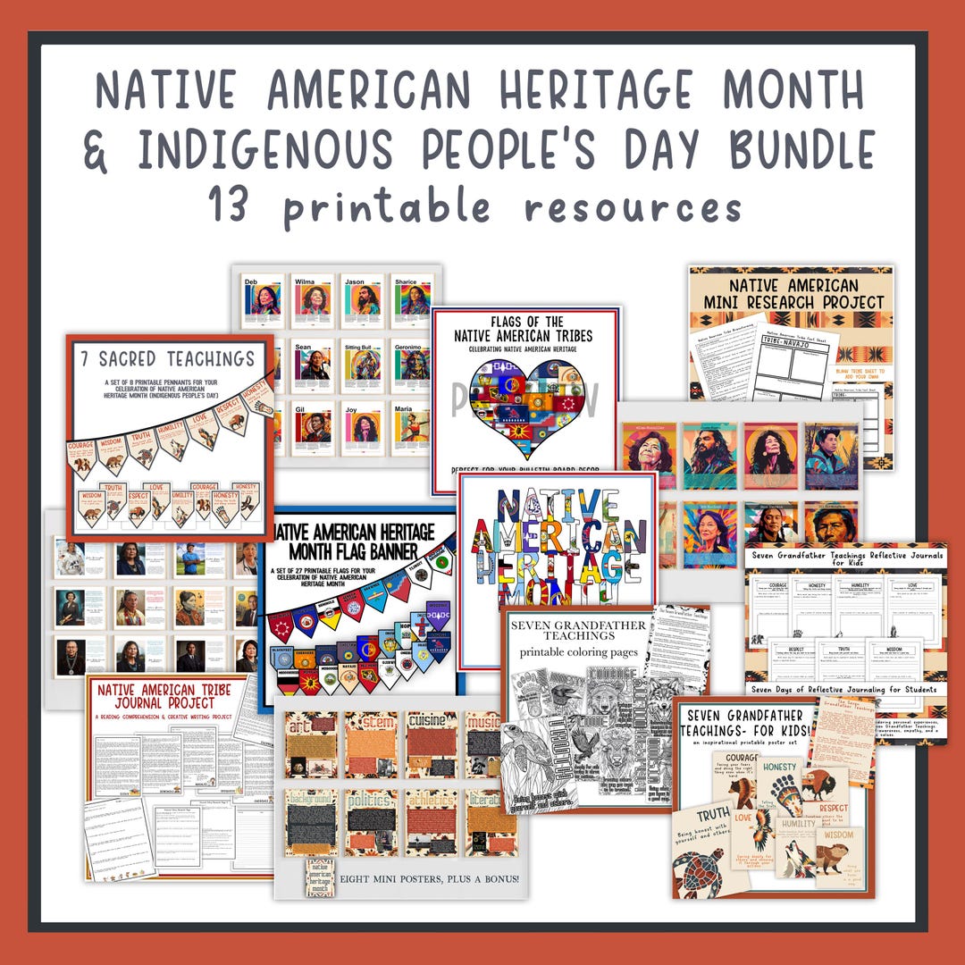 Native American Heritage Month Bundle | Indigenous People’s Day ...