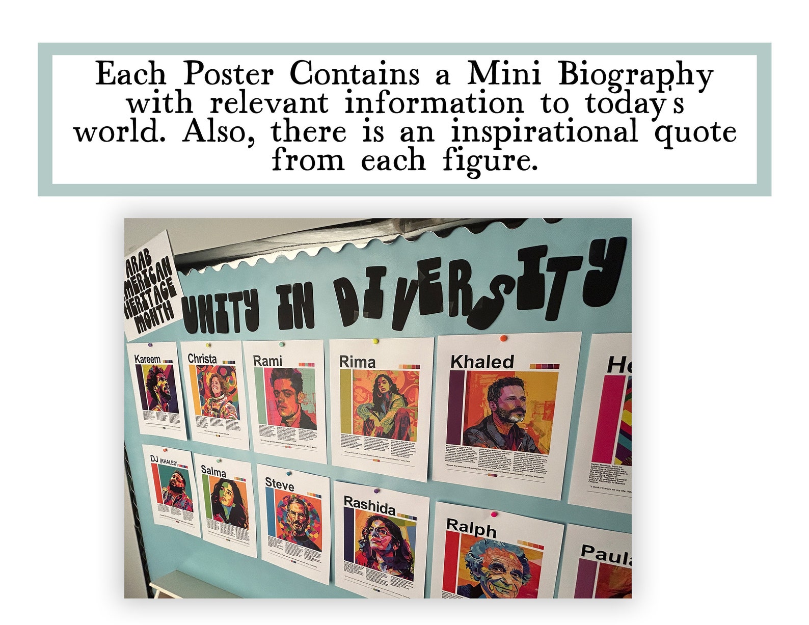 Arab American History Month Posters | Arab Americans Poster Set | Arab ...