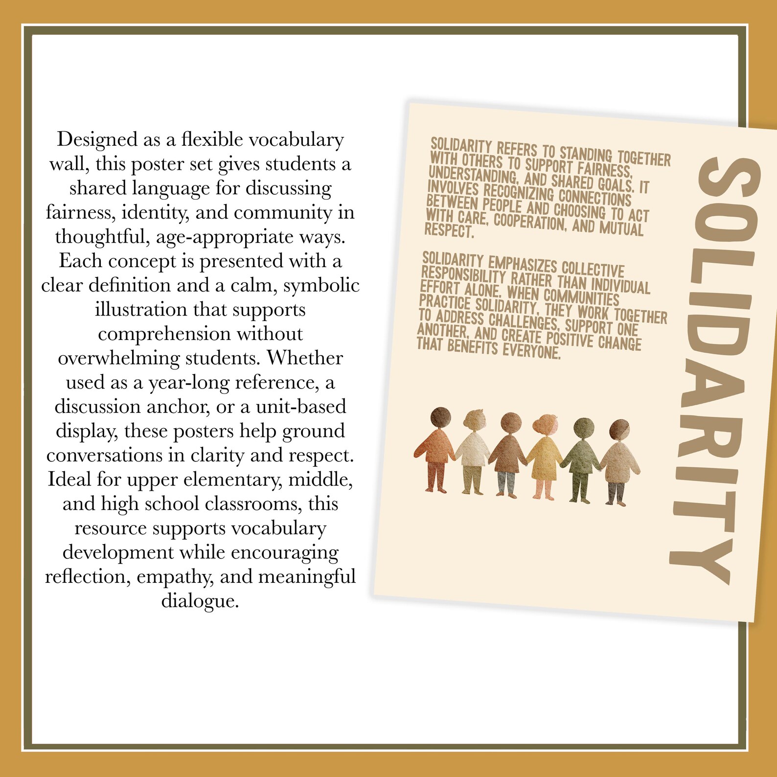 Social Justice Bulletin Board Poster Set | DEIB Vocabulary Wall ...