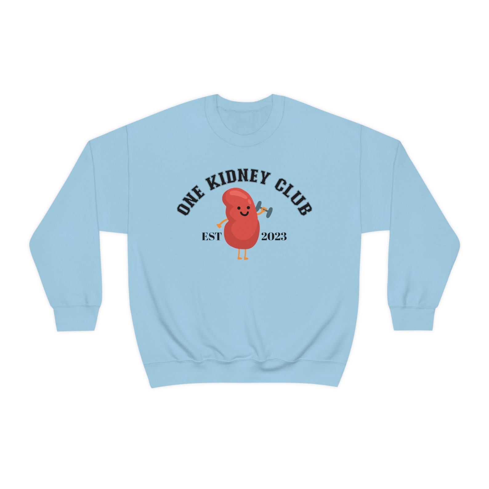 One Kidney Club Sweatshirt | Custom Year Kidney Surgery Shirt | Funny ...