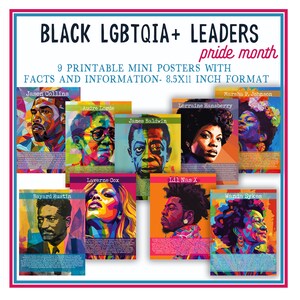 Pride Month Bulletin Board Bundle | LGBTQIA+ Leaders Printables Posters ...