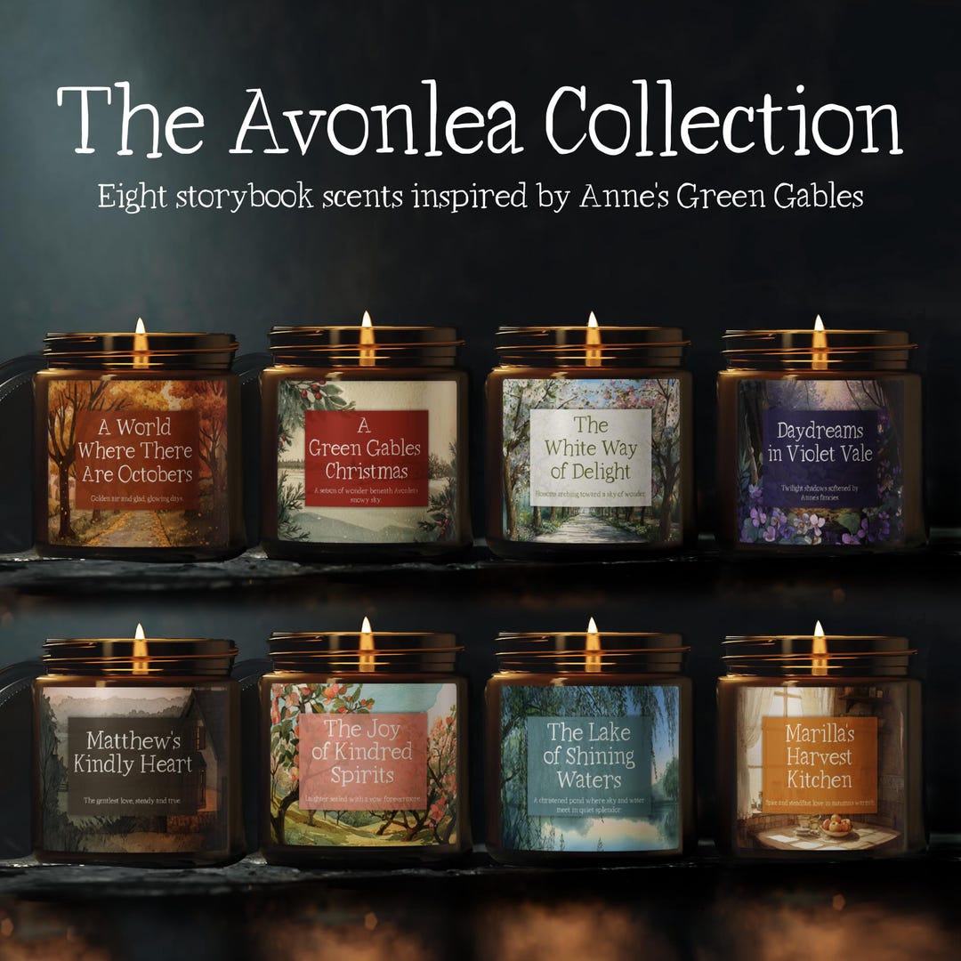Anne of Green Gables Candle Collection Set | Kindred Candles of Avonlea ...