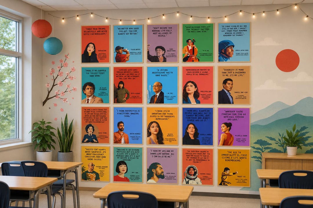 Asian American and Pacific Islander Heritage Month Bulletin Board Set ...