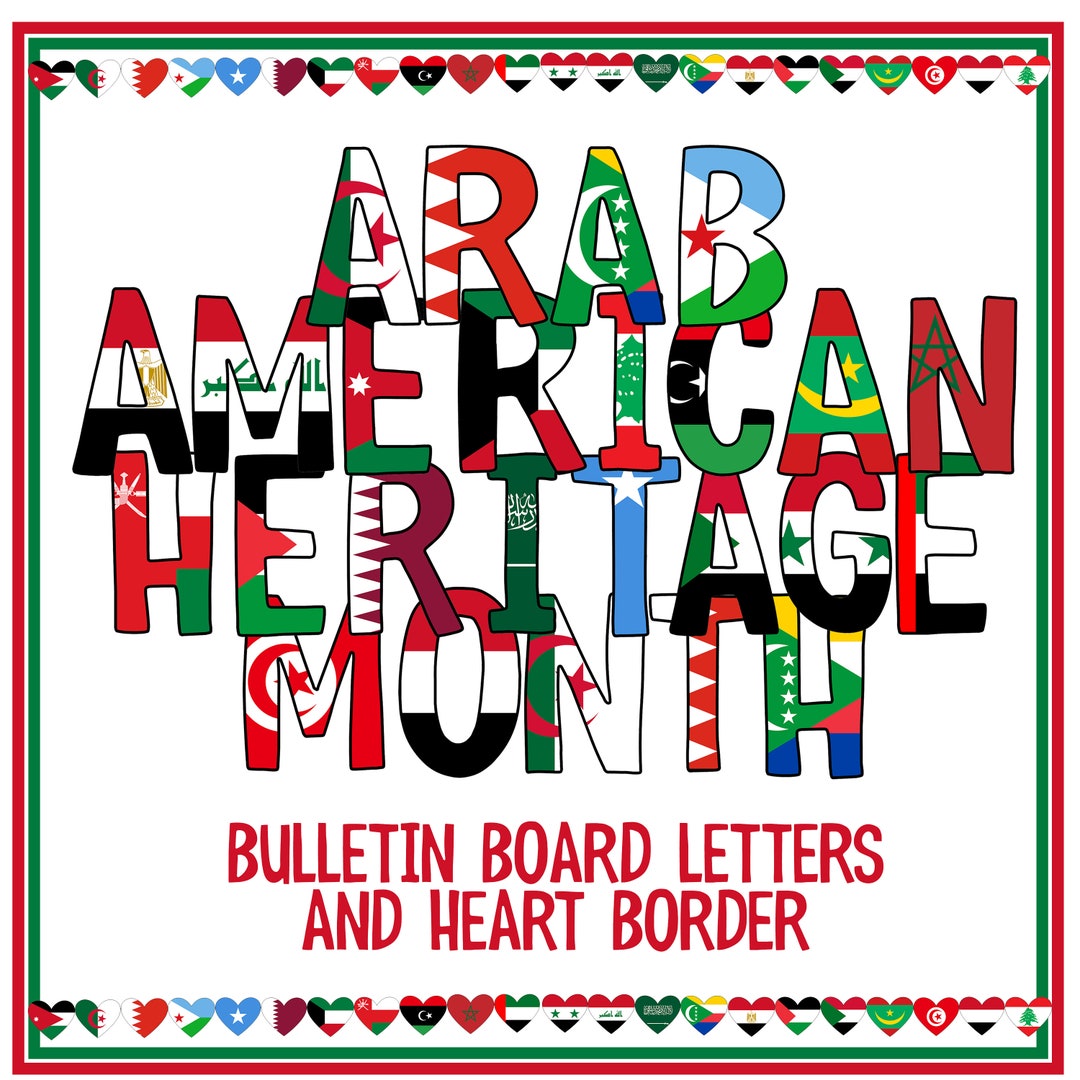 Arab American Heritage Month Bulletin Board Decor | Arab Country ...
