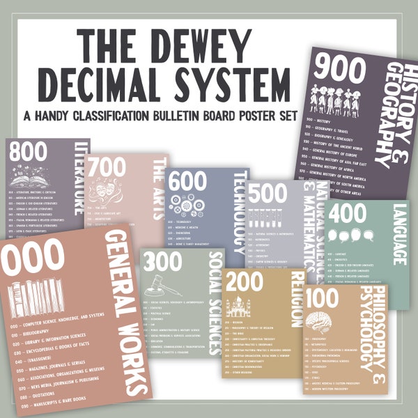 Dewey Decimal System - Etsy