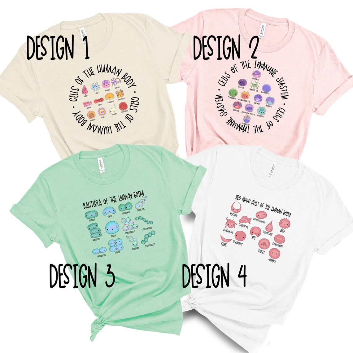 Cells and Bacteria of the Human Body Shirt Doctor Bacterium - Etsy