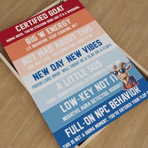 Funny Classroom Behavior Chart | Gen Alpha Good Behavior Chart for Kids ...