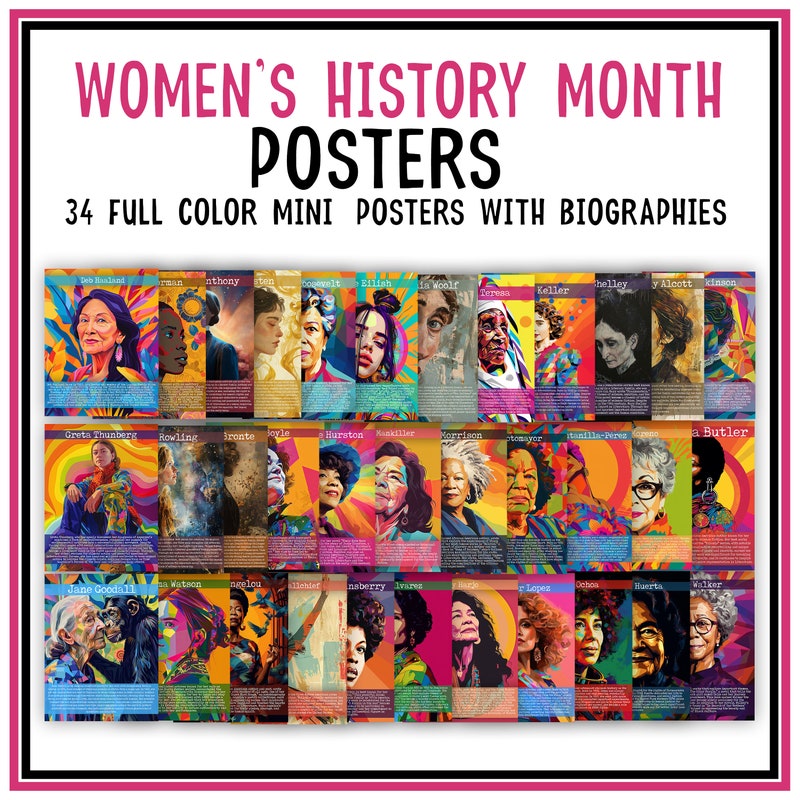 Famous Women Print - Etsy