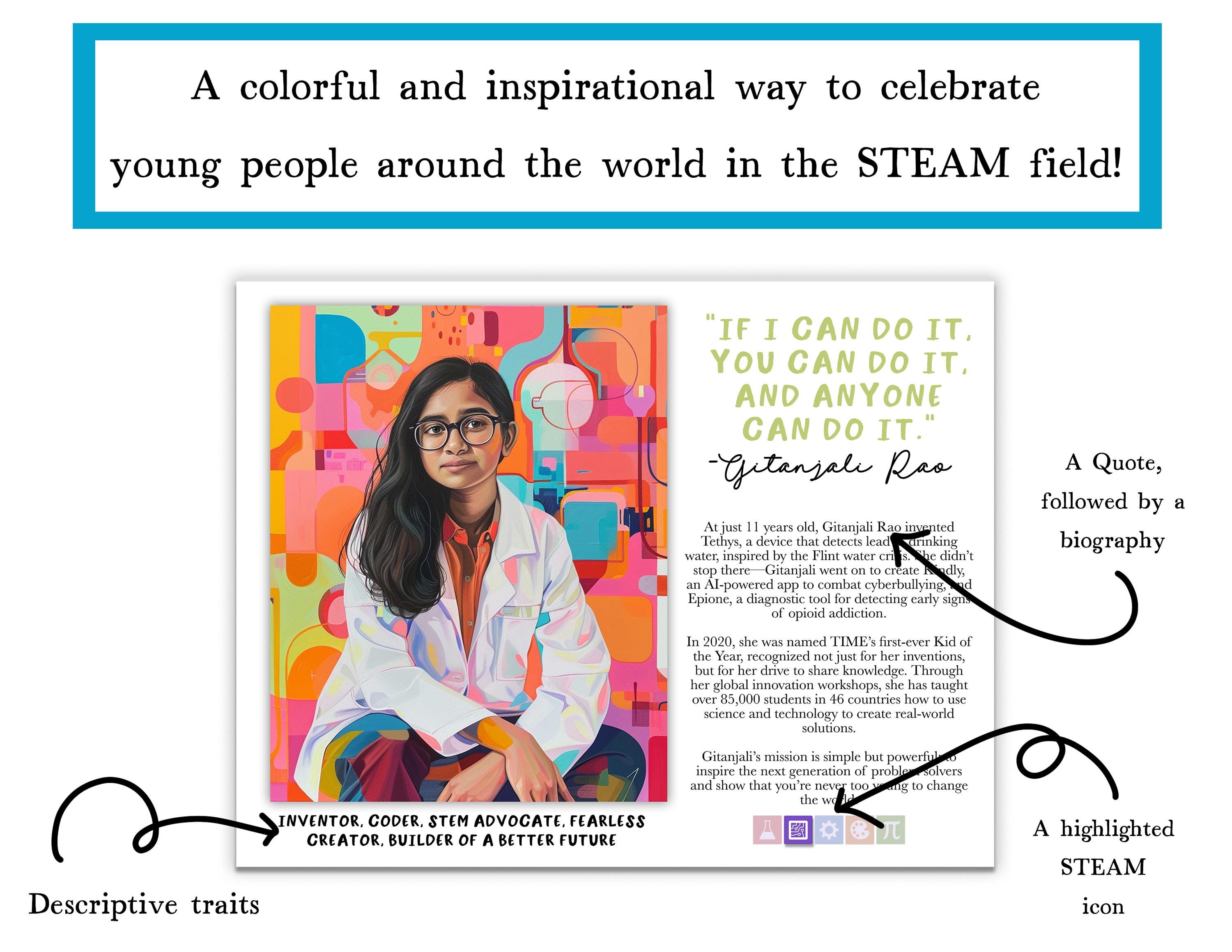 Kids in STEM and STEAM Bulletin Board Poster Set | Kid Leaders ...