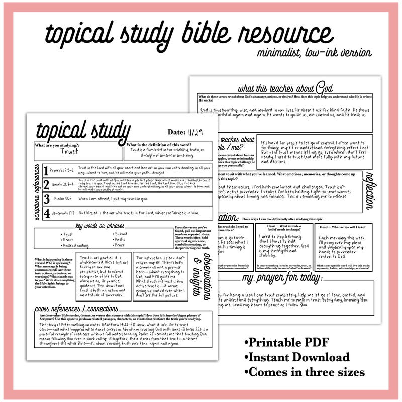 Bible Study Group Plan - Etsy