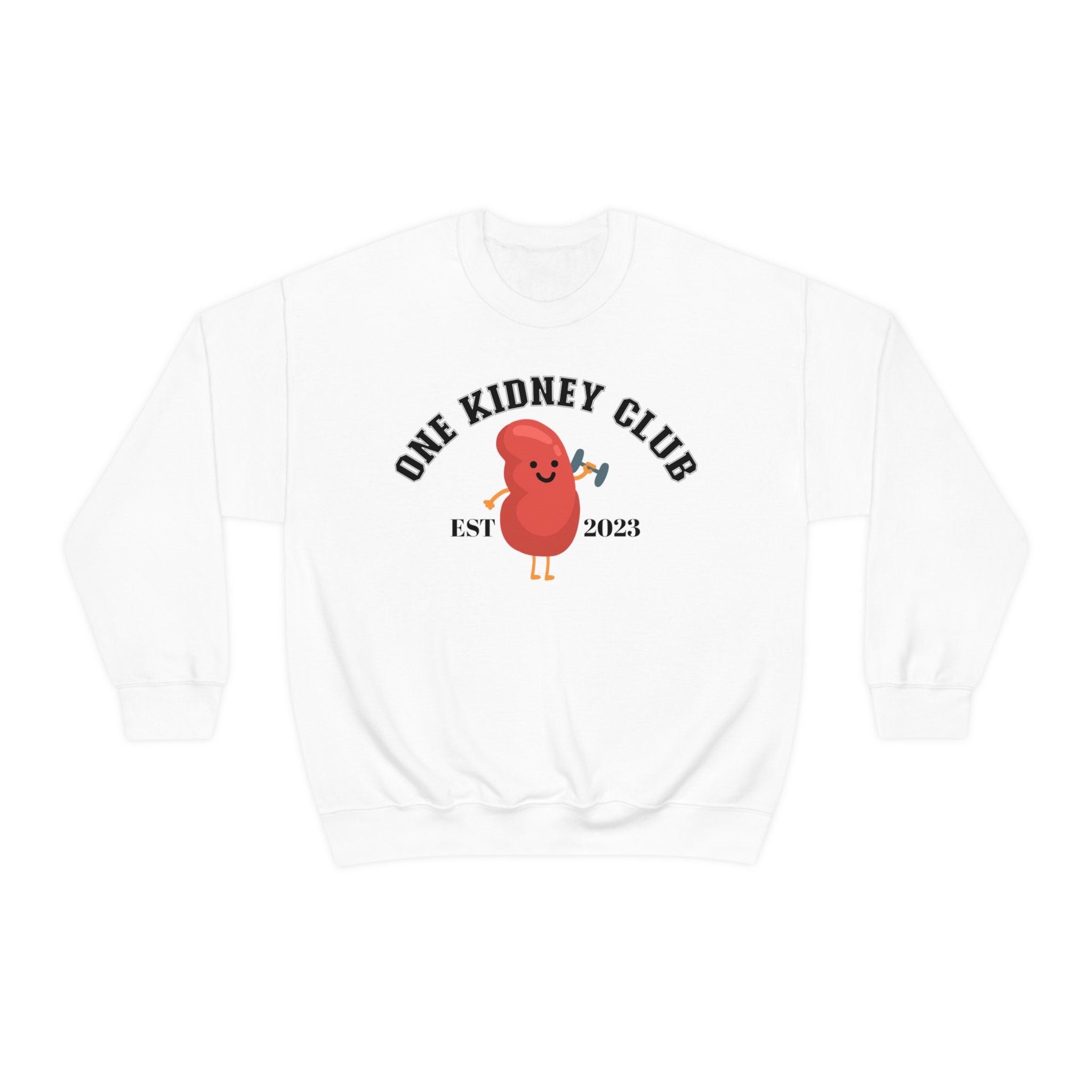 One Kidney Club Sweatshirt | Custom Year Kidney Surgery Shirt | Funny ...
