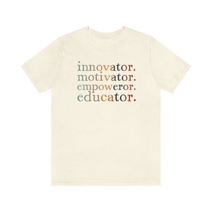 Teacher Shirt | Innovator, Motivator, Empowerer, Educator Team Tshirt ...