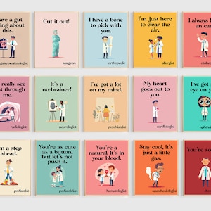 Medical Puns Poster Set | Funny Doctor and Nurse Digital Office Art ...
