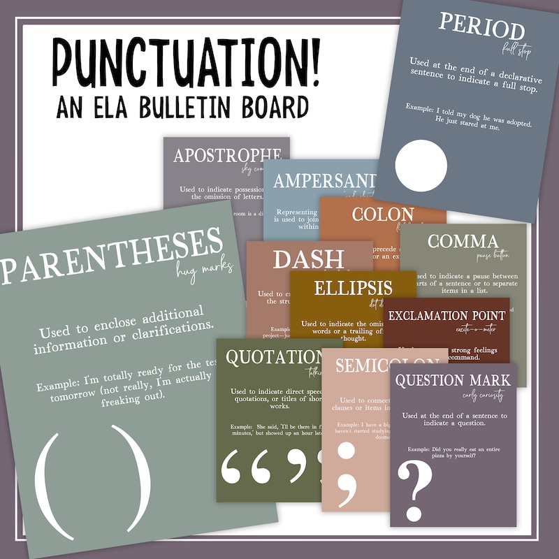 Grammar Posters - Etsy