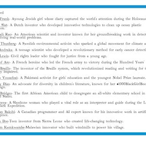 Kids Who Changed the World Bulletin Board | Kid Leaders Inclusion ...