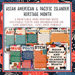 Heritage Month Poster Bundle | History Month Bulletin Board Sets | Arab ...
